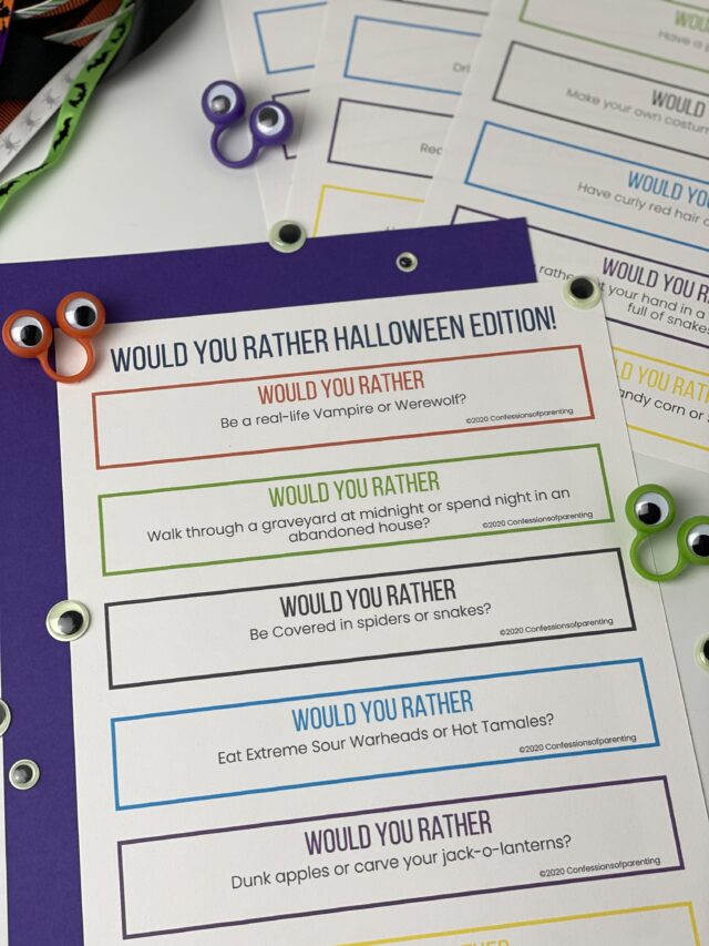 100 Halloween Would You Rather Questions - Confessions of Parenting ...
