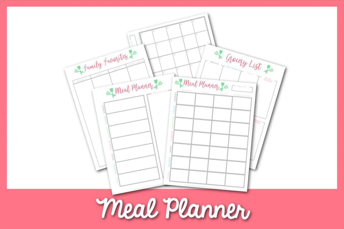 Family Meal Planner Printable And Meal Planning Guide