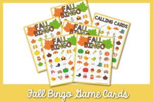 Free Fall Bingo Printable for Kids and Families