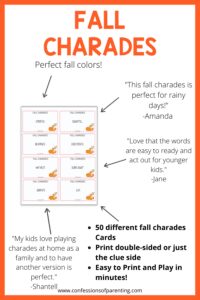 50 Fun Fall Charades Ideas for the Whole Family
