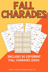 50 Fun Fall Charades Ideas for the Whole Family