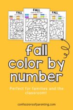 Free Fall Color By Number Printables