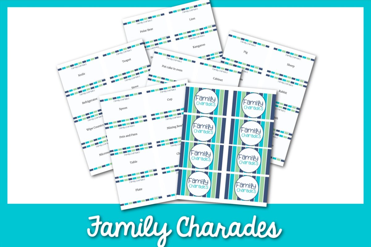 100 Best Family Charades + Printable Cards