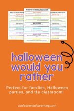 100 Halloween Would You Rather Questions - Confessions of Parenting ...