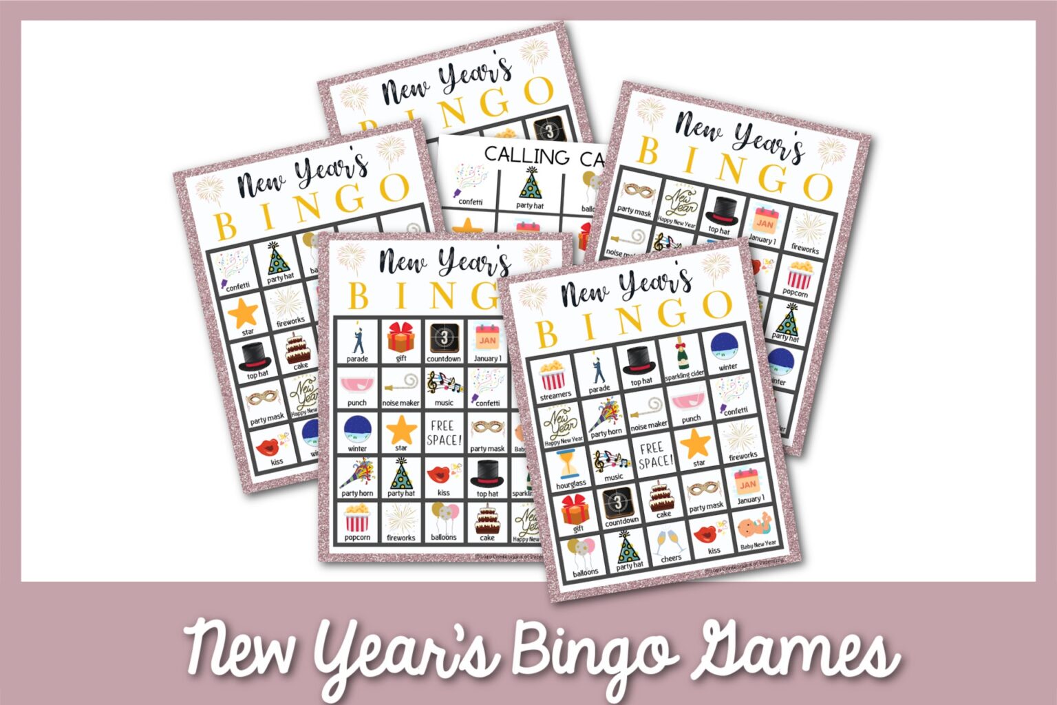 New Year's Bingo Free Printable