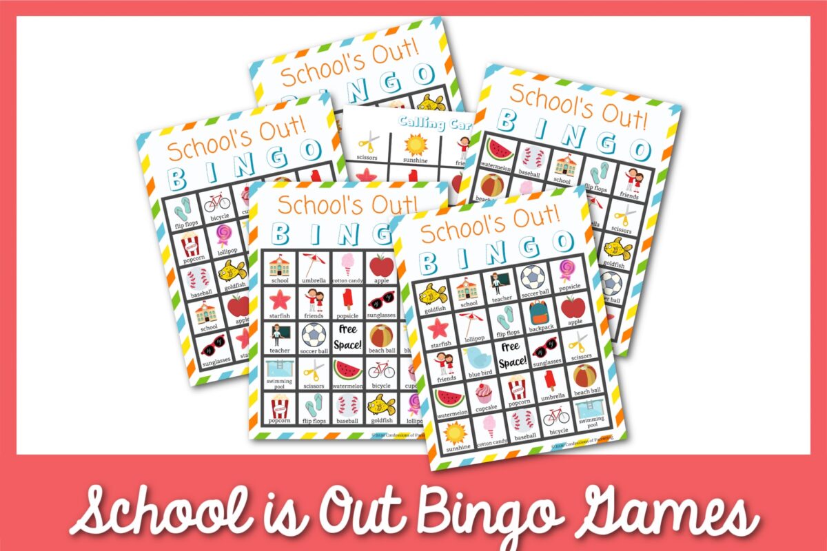 School is Out Bingo Printable