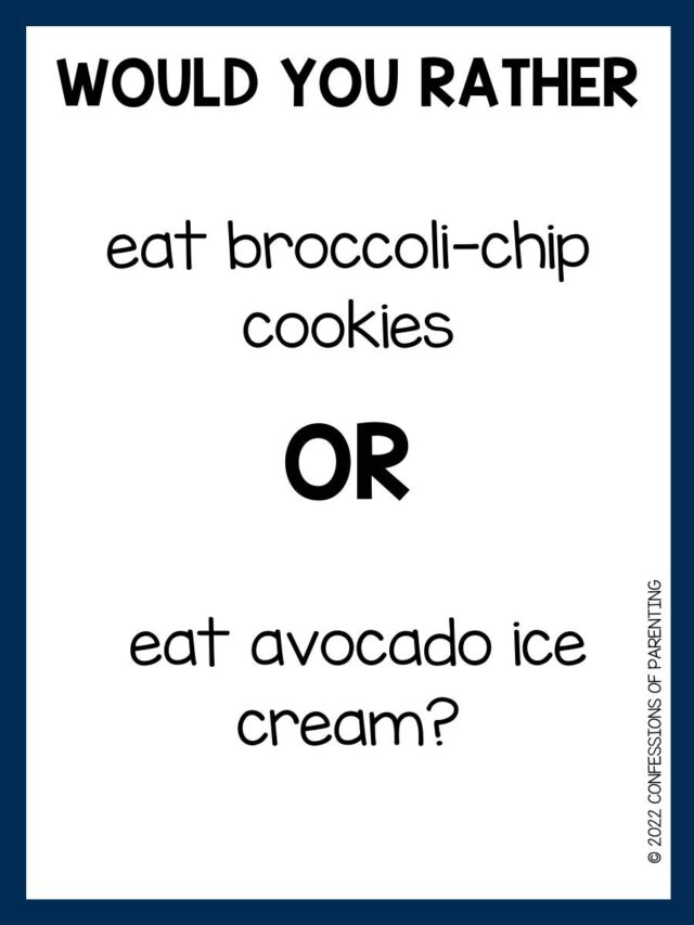100 Best Would You Rather Food Questions + Printable Cards