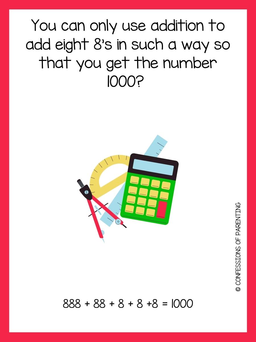 120 Math Riddles That Will Have Your Un-Divided Attention