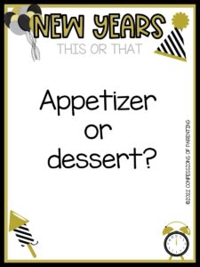 50 Golden New Year's This or That Questions