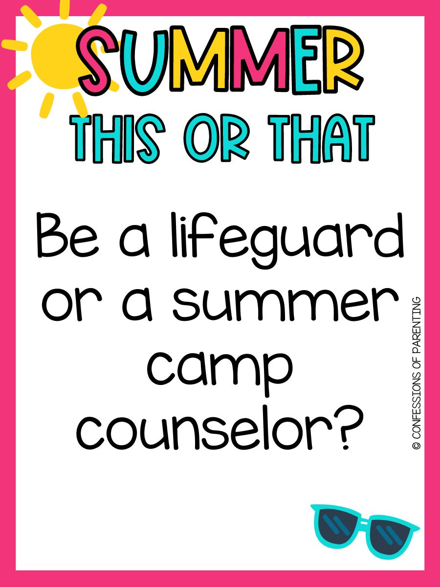 90 Best Summer This or That Questions