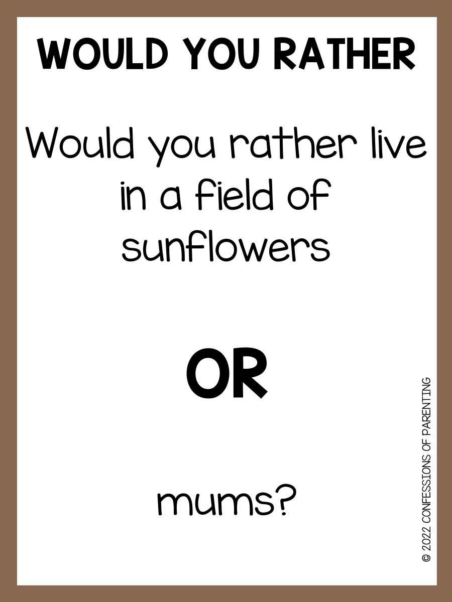 100+ Fall Would You Rather Questions for Kids, Teens, and Families