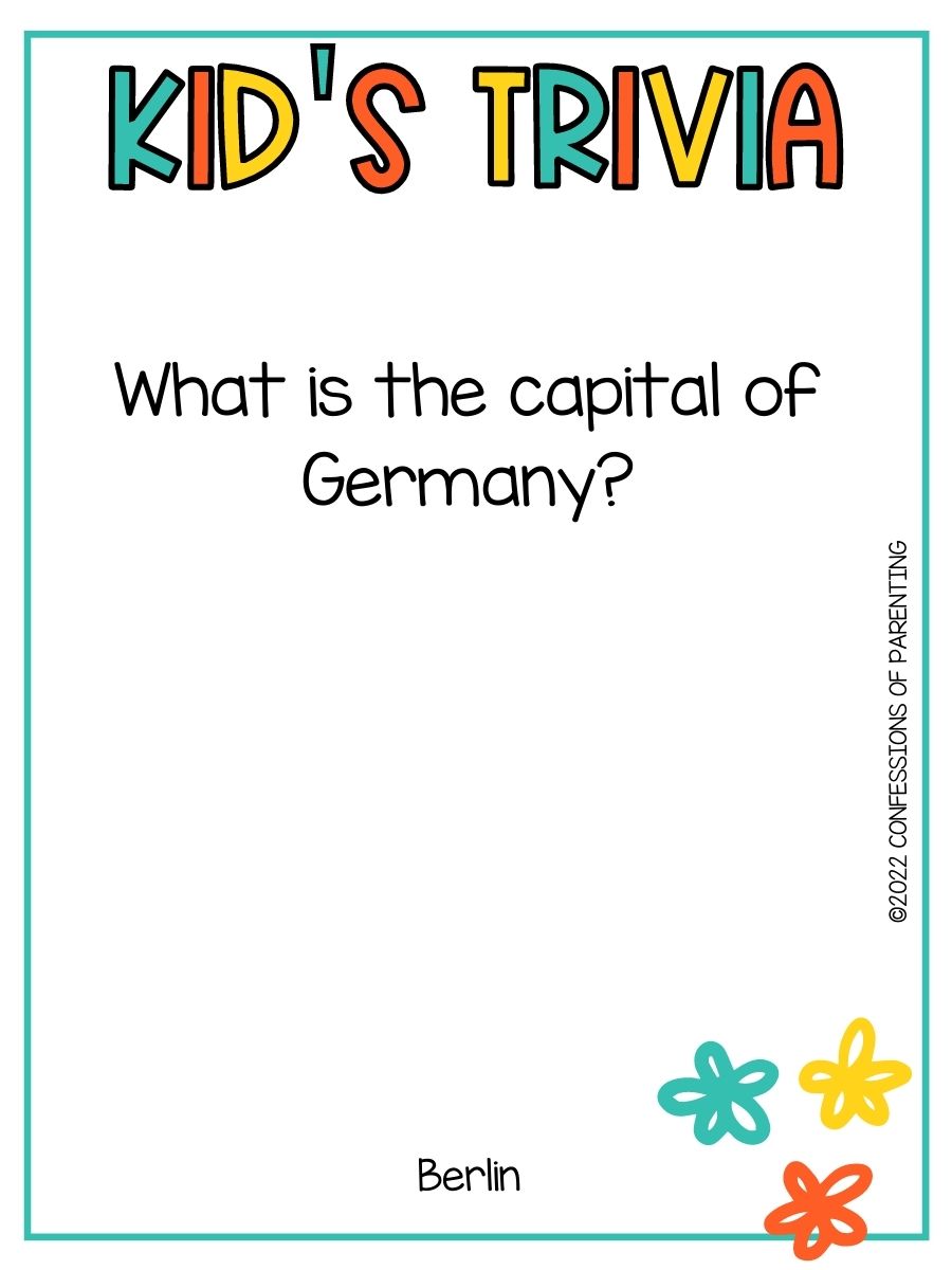 The Best Trivia Questions for Kids