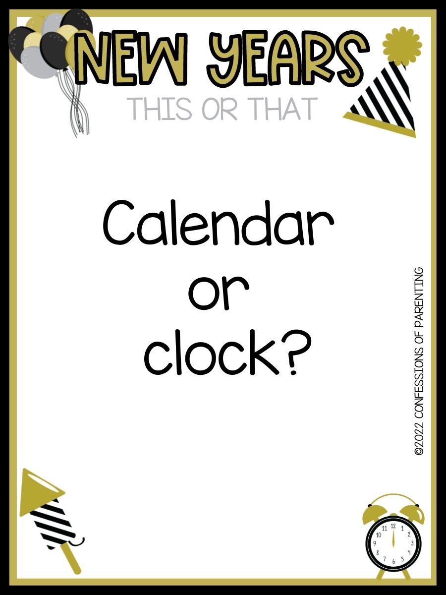 50 Golden New Year's This or That Questions