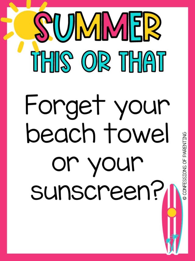 90 Best Summer This or That Questions