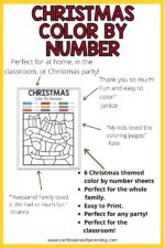Christmas Color By Number Worksheets
