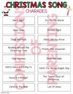 94 Festive Christmas Song Charades