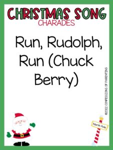 94 Festive Christmas Song Charades