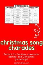 94 Festive Christmas Song Charades