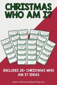 Who am I Christmas Game- Free Download