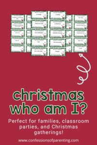 Who am I Christmas Game- Free Download