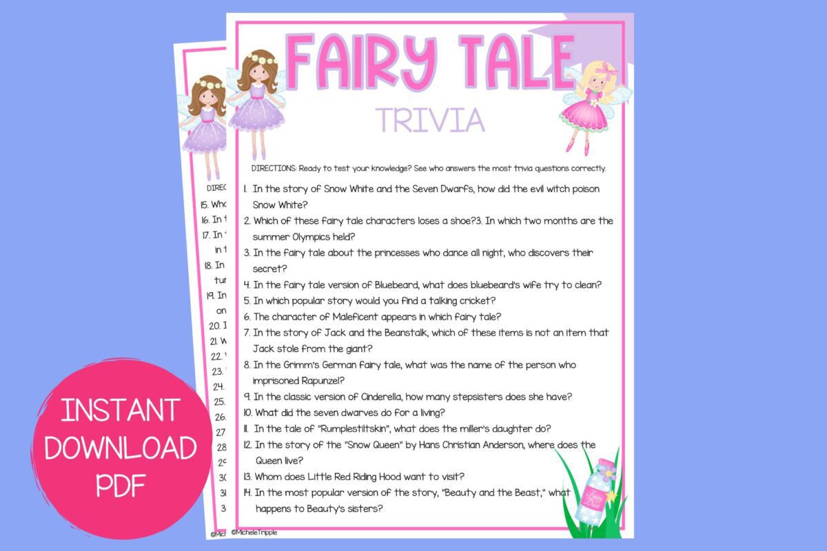 100 Fairy Tale Trivia Questions for Kids