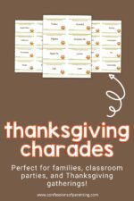 Awesome Thanksgiving Charades Printable [200 Ideas]