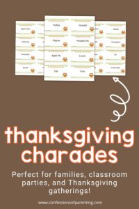 Awesome Thanksgiving Charades Printable [200 Ideas]