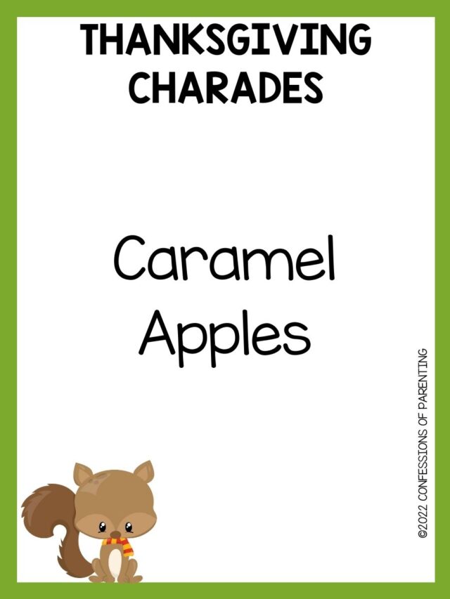 Awesome Thanksgiving Charades Printable [200 Ideas]