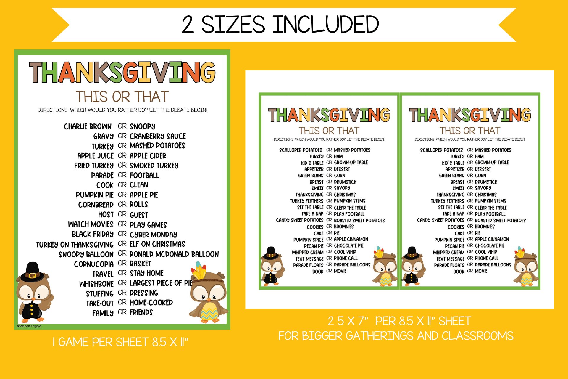 50 Thanksgiving This or That Questions