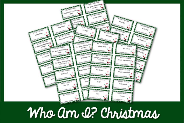 Who am I Christmas Game- Free Download