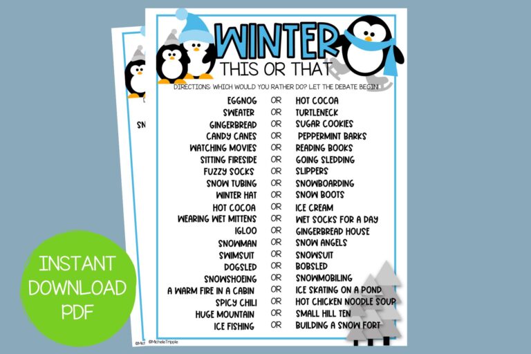 75 Fantastic Winter This or That Questions