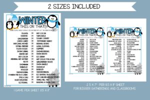 75 Fantastic Winter This or That Questions