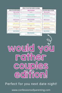100 Would You Rather Questions for Couples