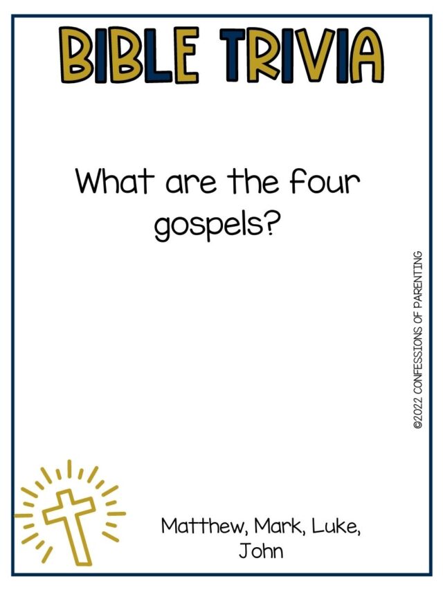 200+ Awesome Bible Trivia Questions and Answers! - Confessions of ...