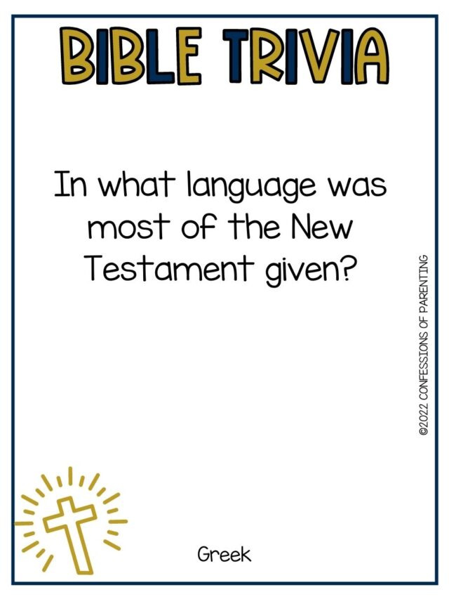 200+ Awesome Bible Trivia Questions and Answers!