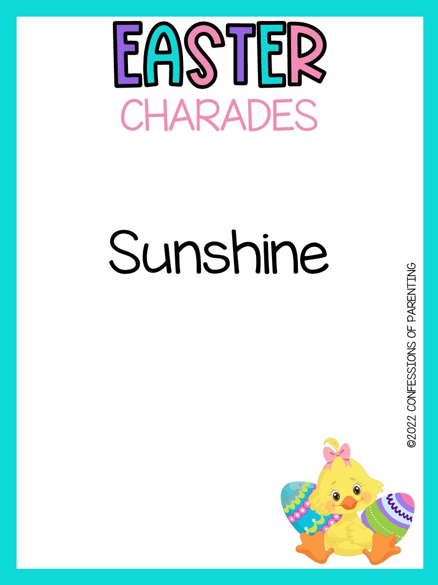 50 Easter Charades Ideas + Printable Cards