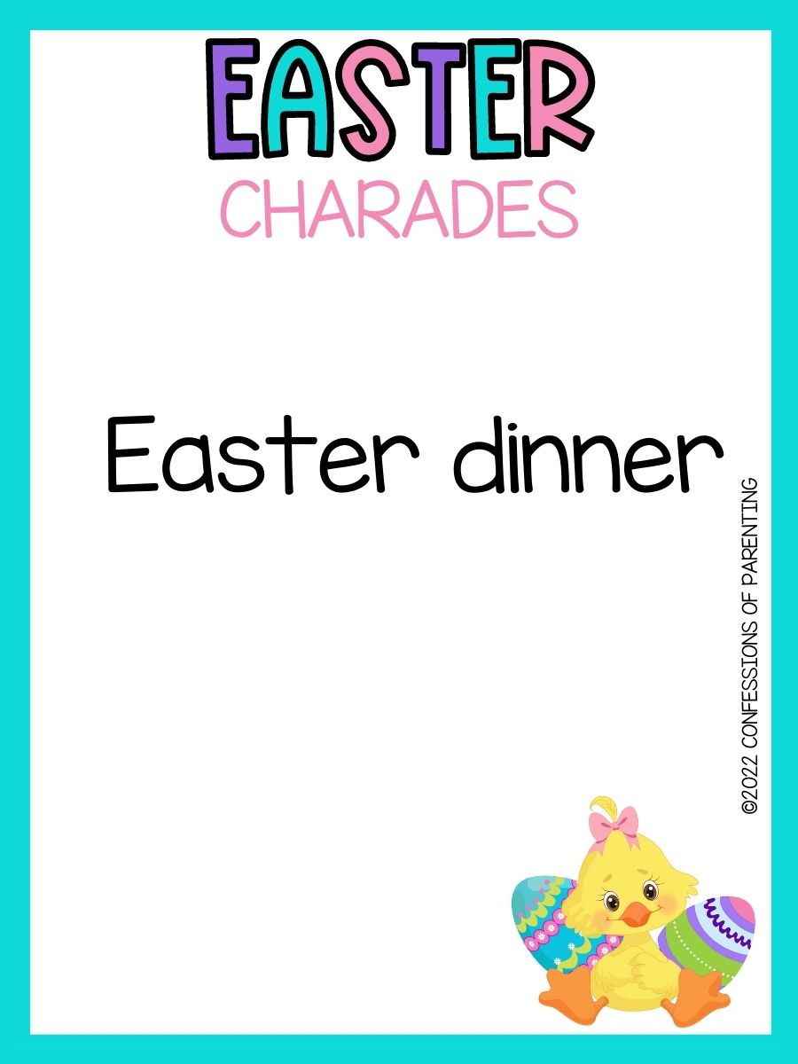 50 Easter Charades Ideas + Printable Cards