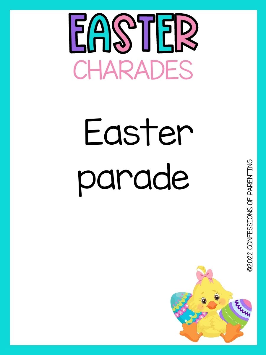 50 Easter Charades Ideas + Printable Cards