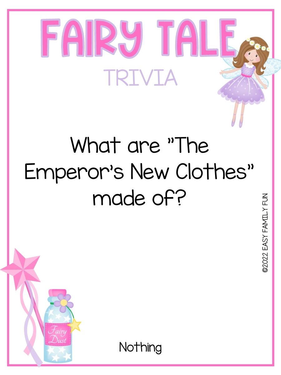 100 Fairy Tale Trivia Questions for Kids