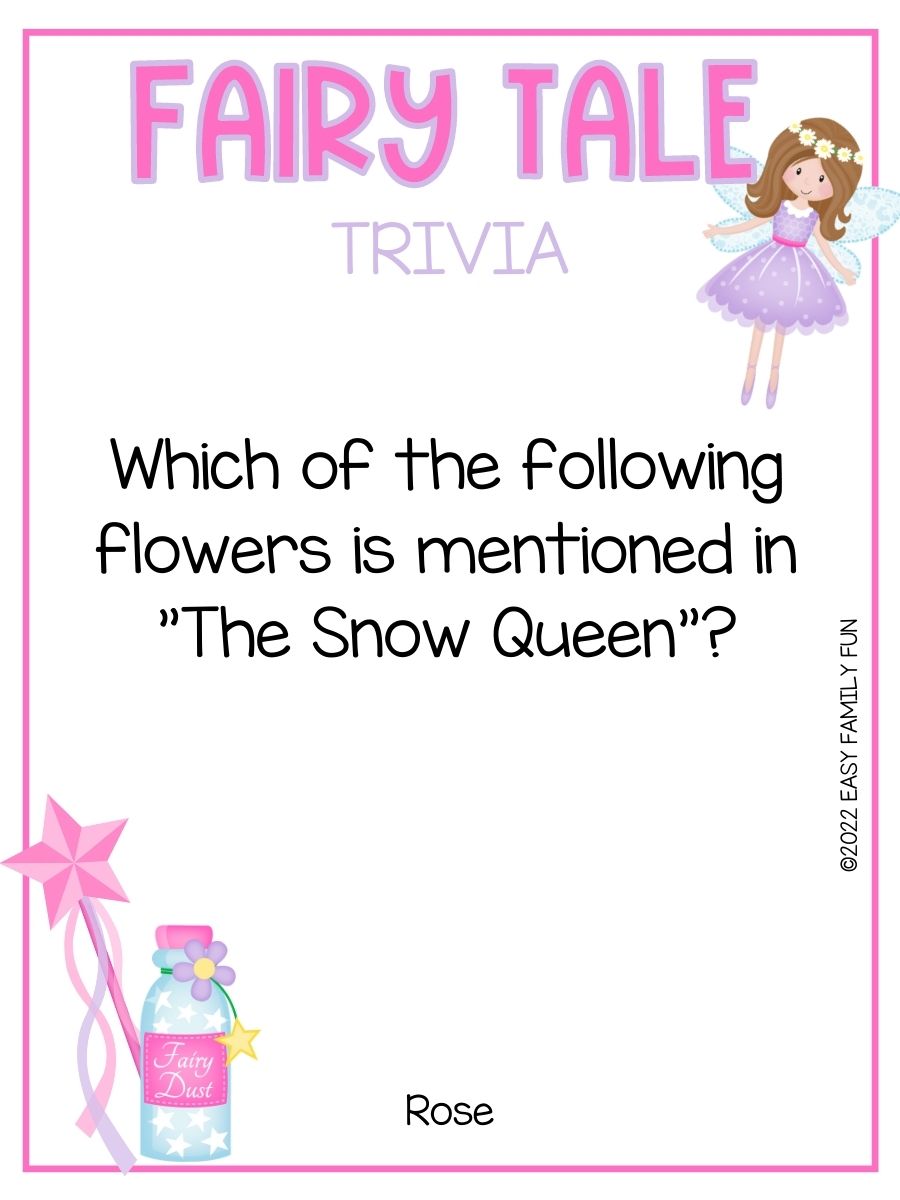 100 Fairy Tale Trivia Questions for Kids