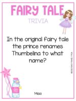100 Fairy Tale Trivia Questions for Kids