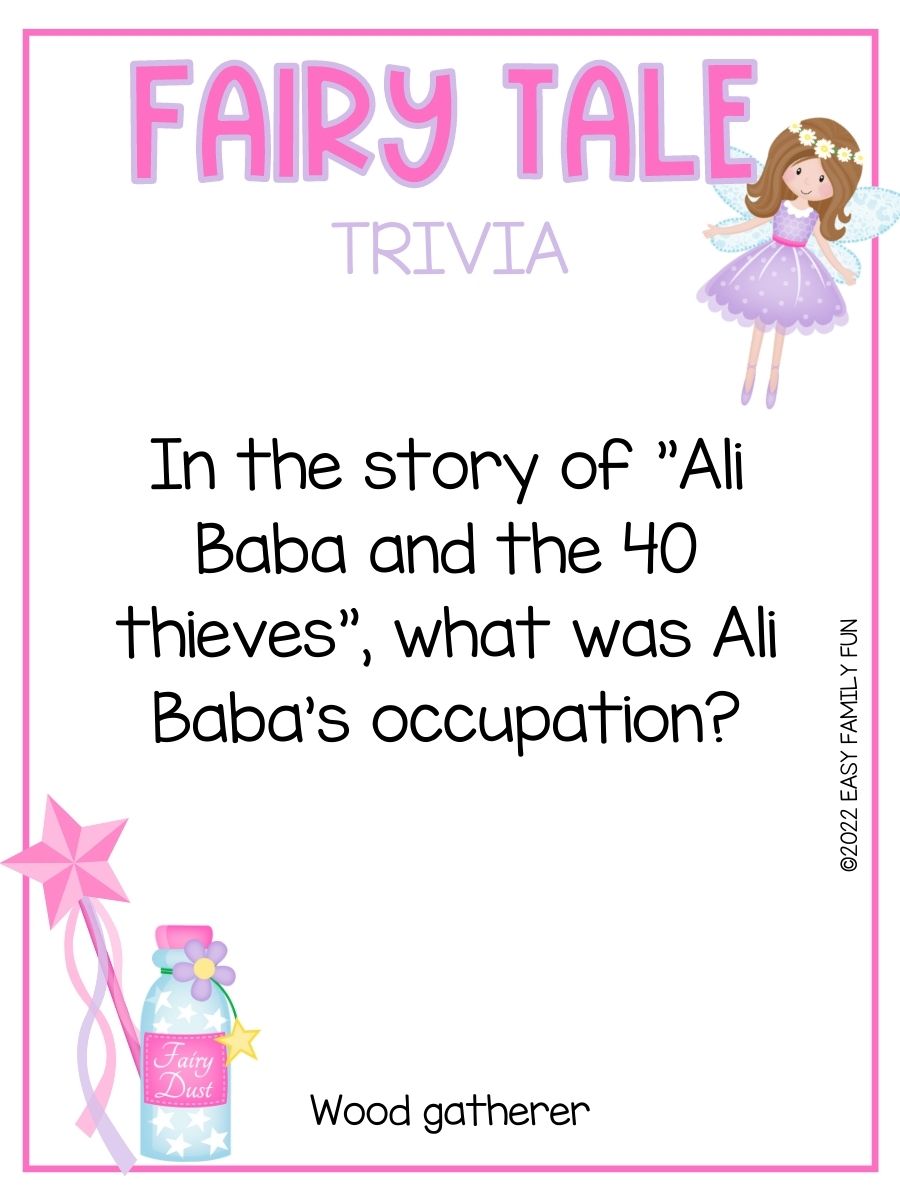 100 Fairy Tale Trivia Questions for Kids