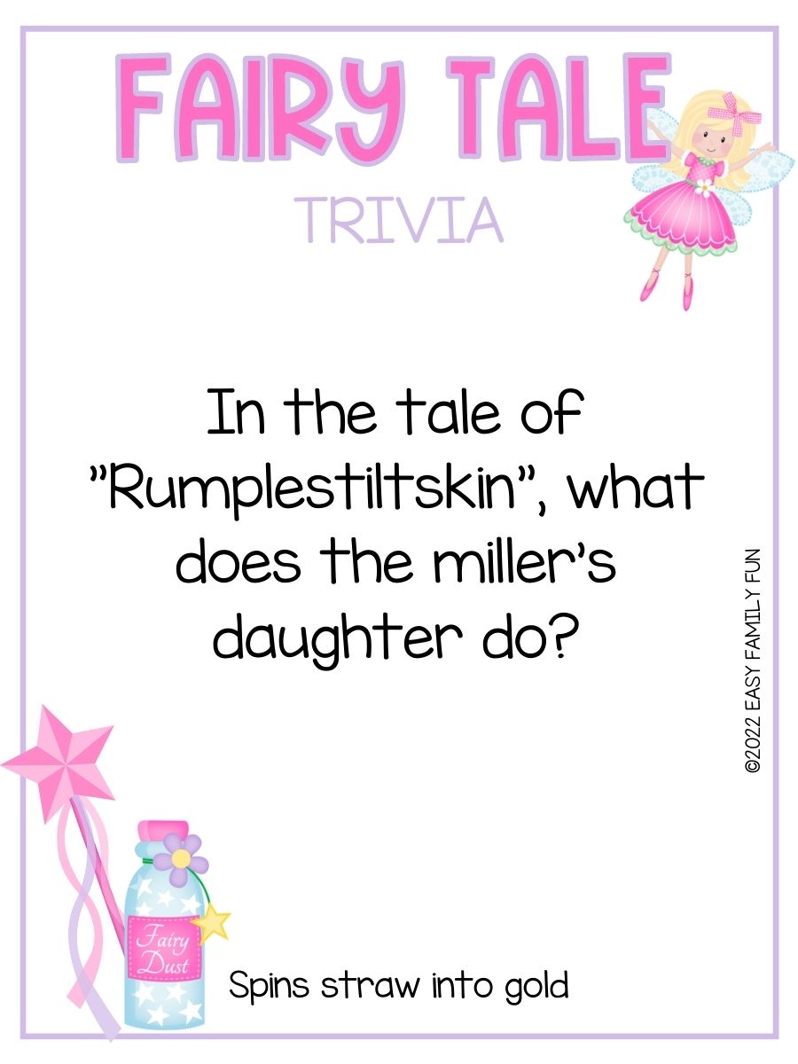 100 Fairy Tale Trivia Questions for Kids