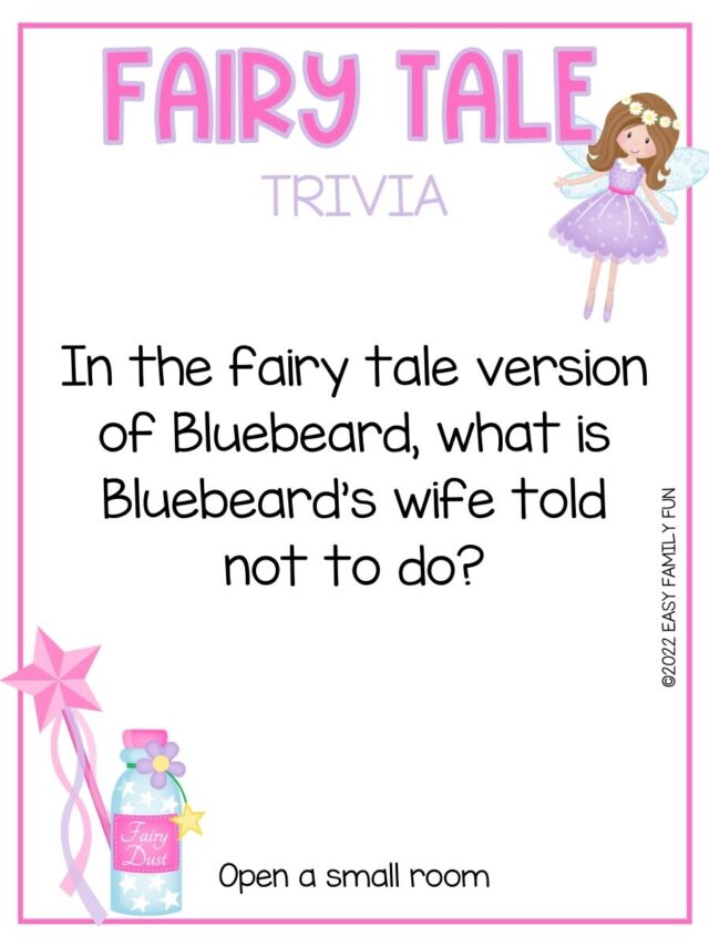 100 Fairy Tale Trivia Questions for Kids