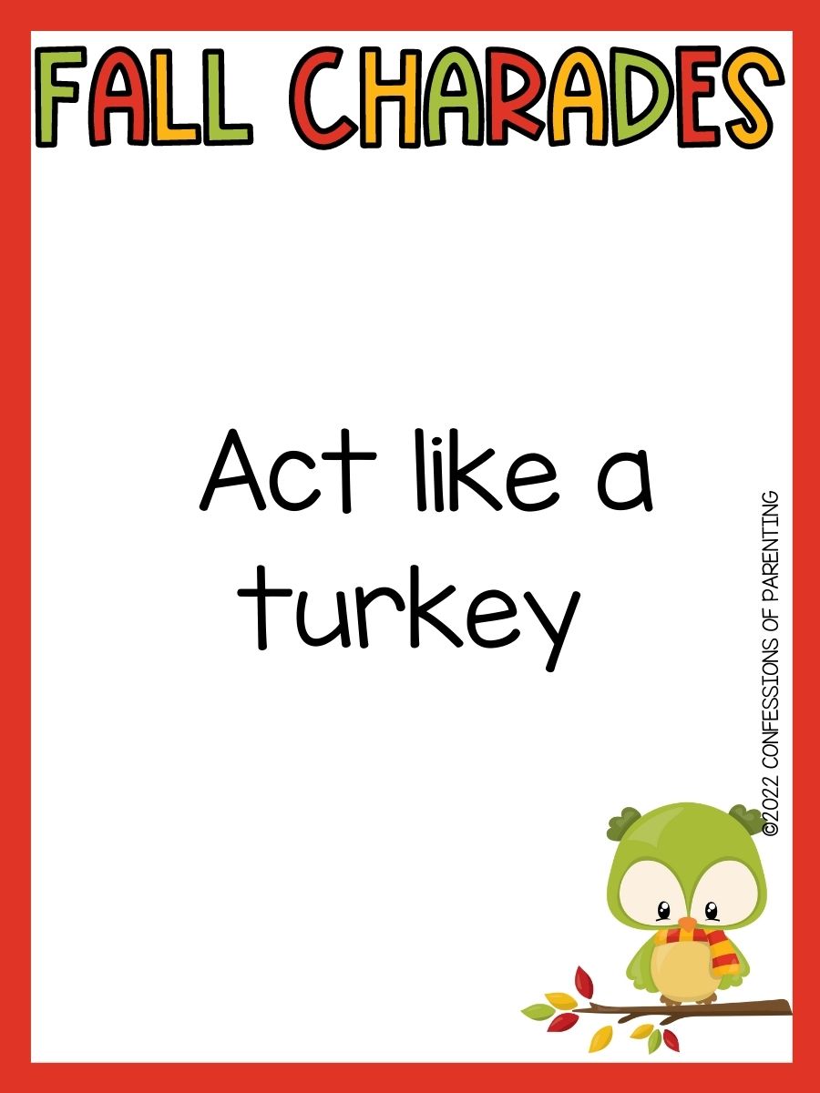 50 Fun Fall Charades Ideas for the Whole Family
