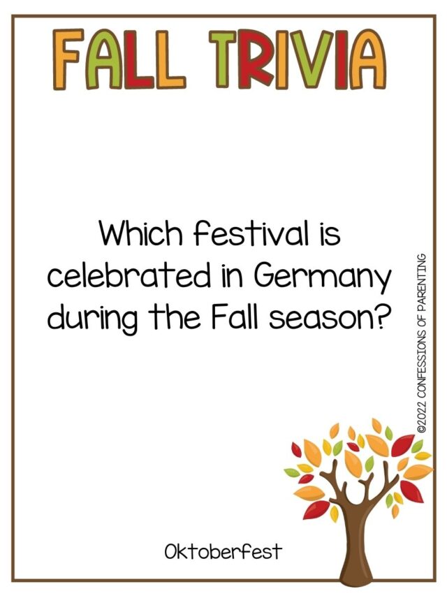 100 Best Fall Trivia Questions