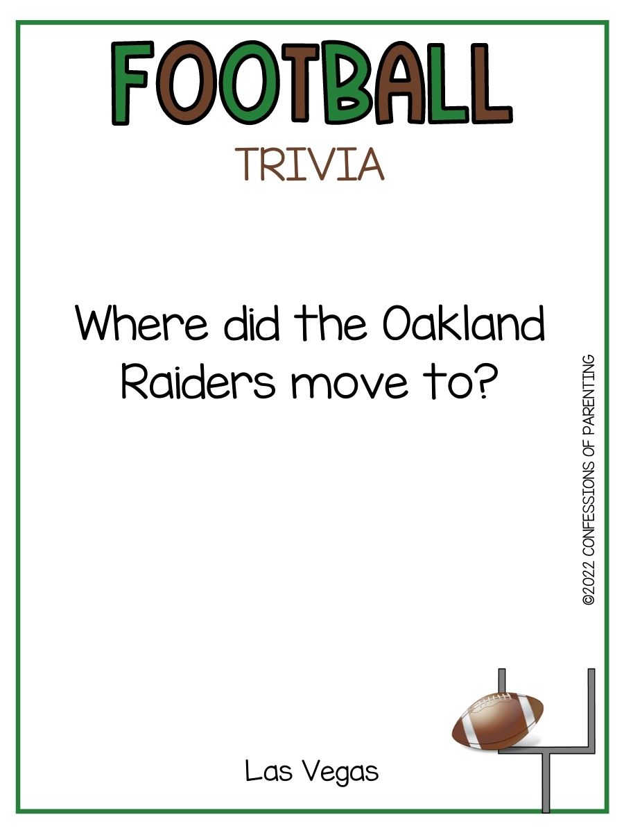 The Best Football Trivia for Kids