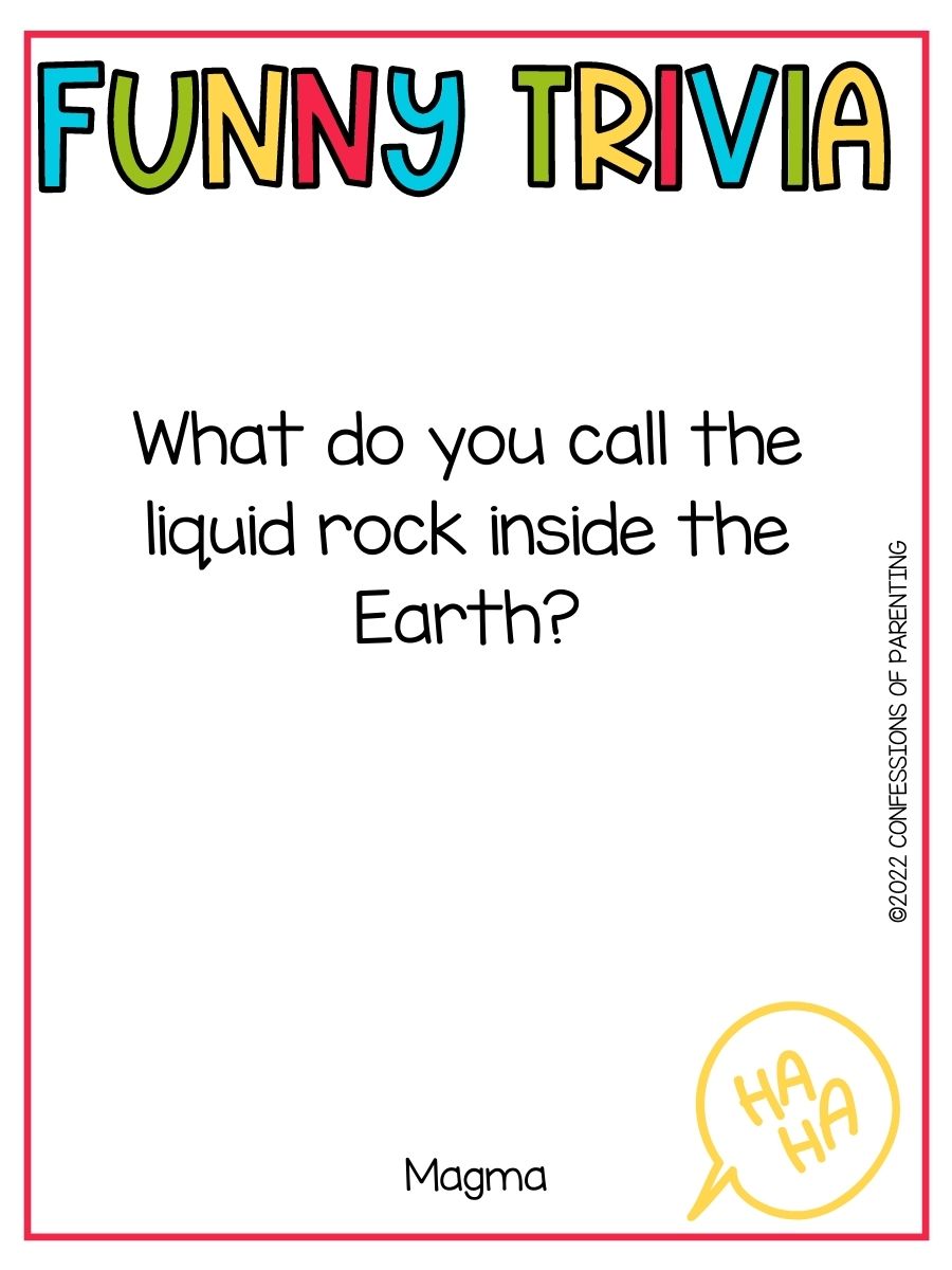 Funny Trivia Questions for Kids - Confessions of Parenting- Fun Games ...