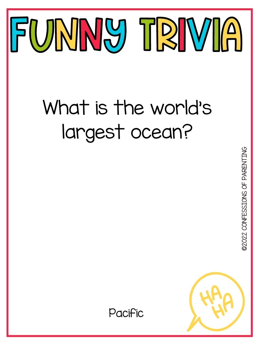 Funny Trivia Questions for Kids - Confessions of Parenting- Fun Games ...