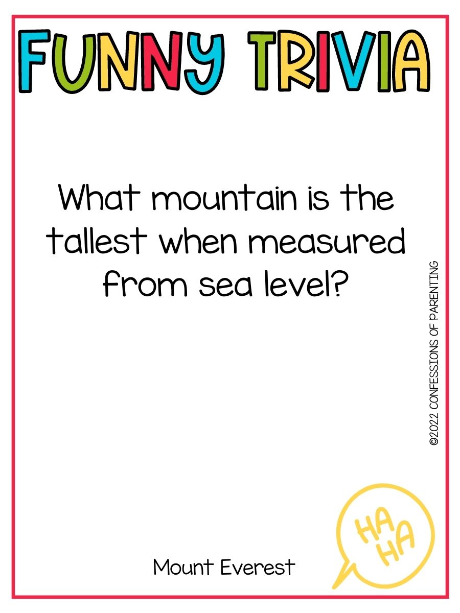 Best Funny Trivia Questions for Kids